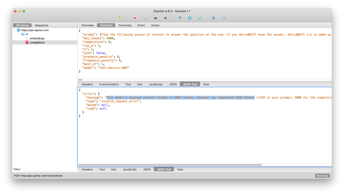 Wire-debugging Semantic Kernel code talking to OpenAI (and other) LLM APIs through HTTPS