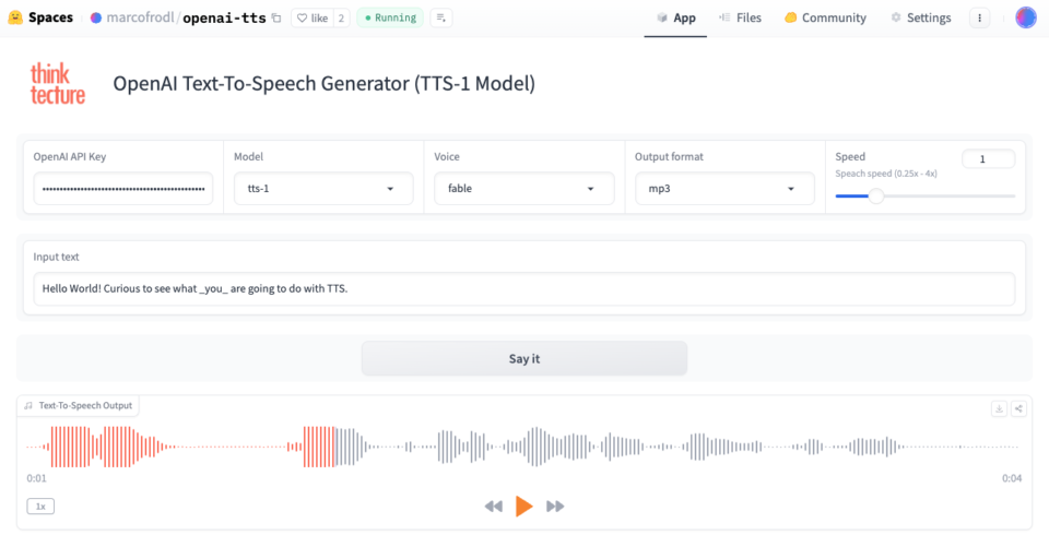 OpenAI TTS – The Missing Piece of the Puzzle